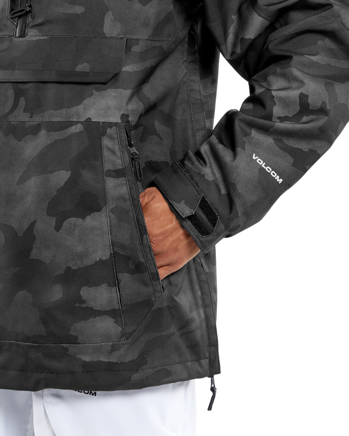 Volcom Brighton Pullover - Black Camo | Shop Coats & Jackets at Trojan ...